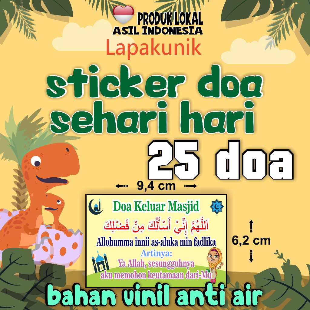 Jual PAKET HEMAT sticker Doa Sehari - hari | Shopee Indonesia
