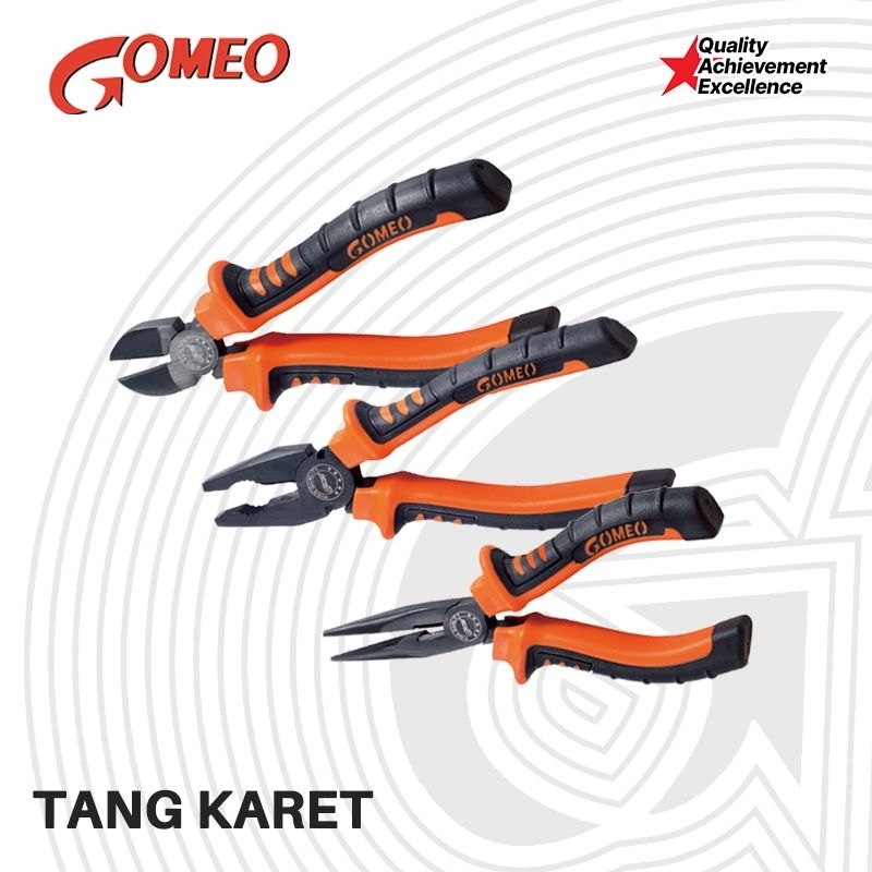 Jual GOMEO Tang Karet Kombinasi Knip Potong 6 7 8 Inch Pertukangan ...
