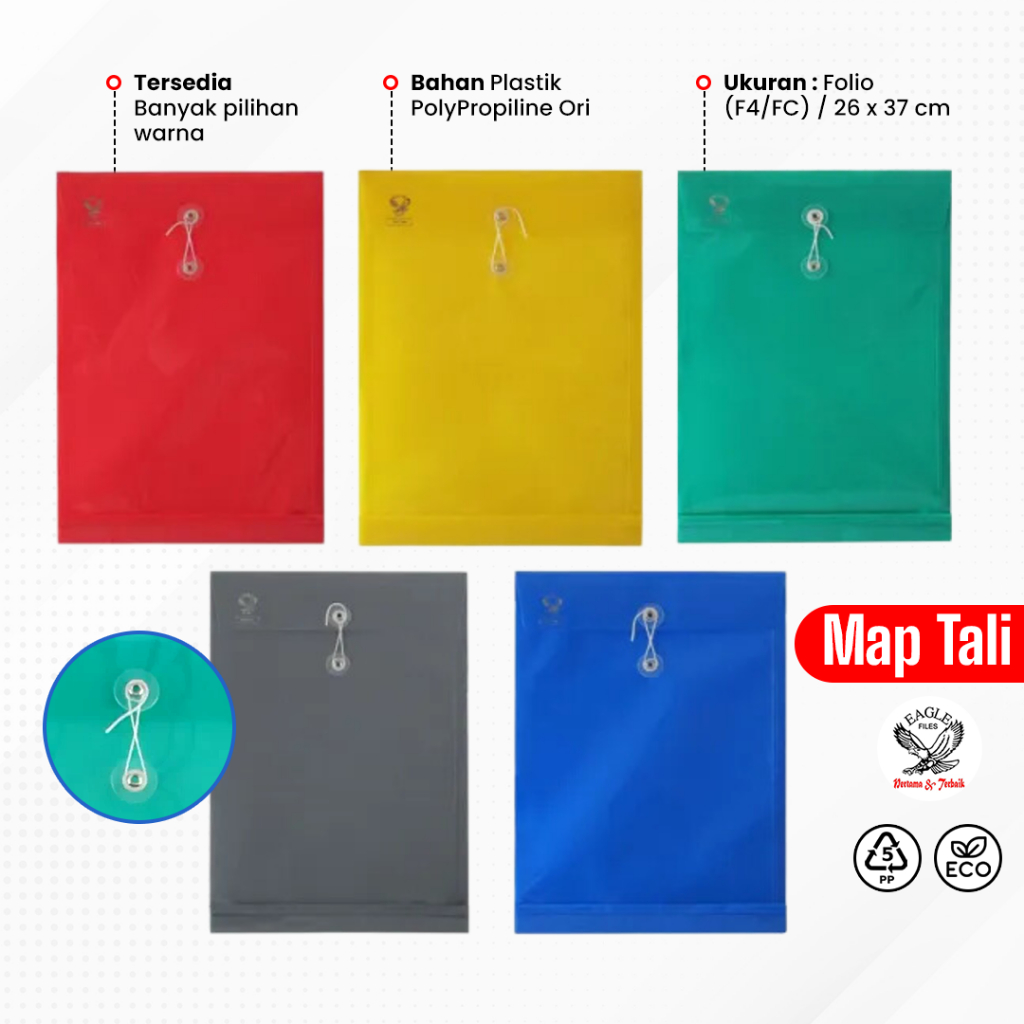 Jual Map Plastik Tali F4 Opaque EAGLEFiles Data Bag Punggung Vertical E ...