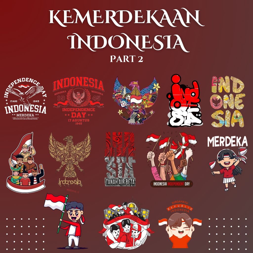 Jual Sablon Baju DTF Sticker Baju Tema KEMERDEKAAN INDONESIA 2024 Part ... Jual Sablon Baju DTF Sticker Baju Tema KEMERDEKAAN INDONESIA 2024 Part ...