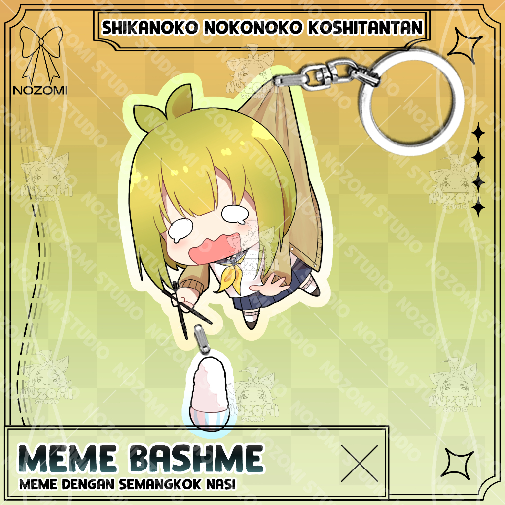 Jual Ganci / Gantungan Kunci / Keychain Akrilik SHIKANOKO NOKONOKO KOSHITANTAN MEME BASHAME ...