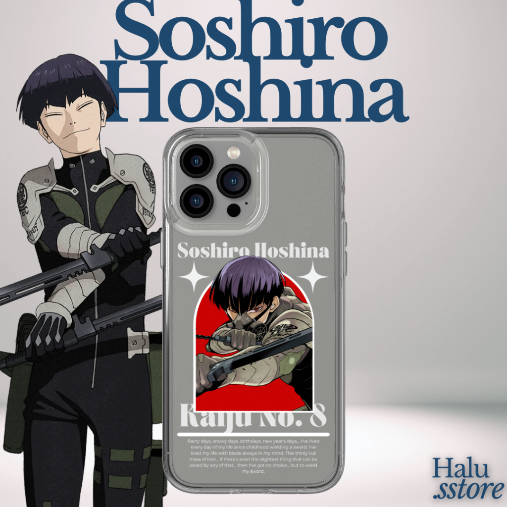 Jual Soshiro Hoshina Kaiju No. 8 case lukis custom I hp oppo I figure I ...