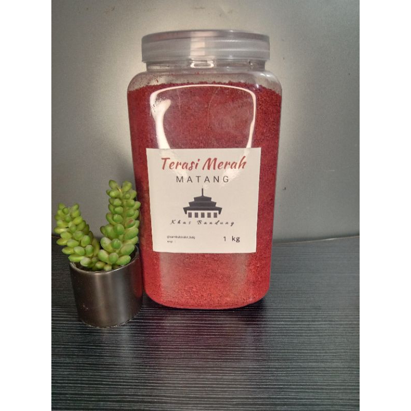 Jual terasi merah matang JUMBO kemasan 1kg | Shopee Indonesia
