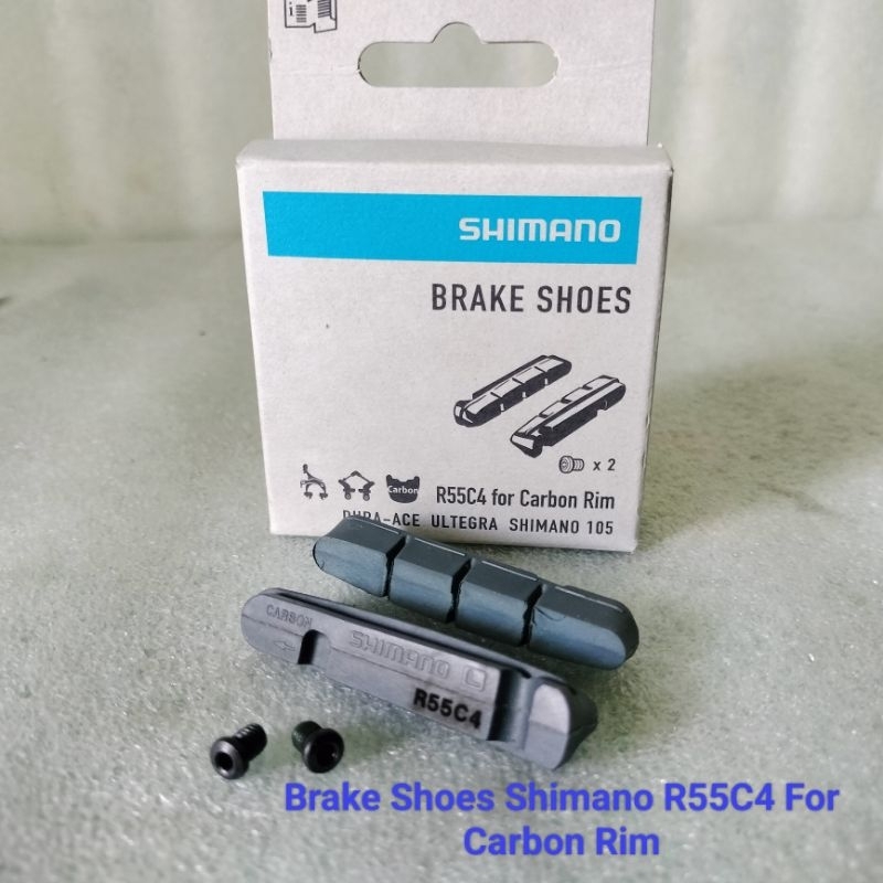 Jual Shimano Brake Shoes R55C4 for Carbon Rim Dura Ace Ultegra Shimano ...