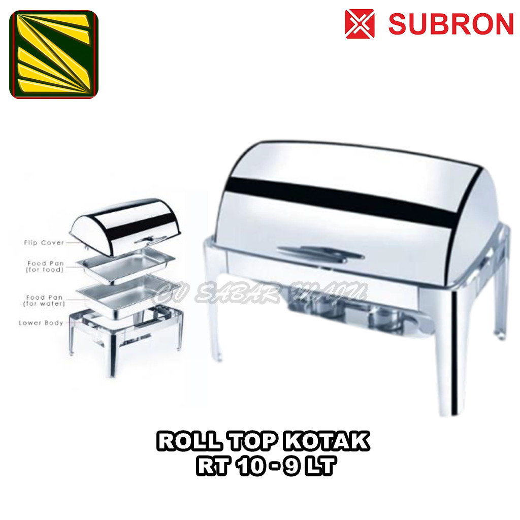Jual SUBRON Roll Top Stainless Steell / Wadah Prasmanan / Roll Top ...