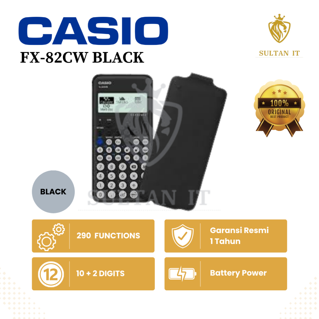 Jual KALKULATOR CASIO FX 82CW Black , kalculator FX-991CW ORIGINAL ...
