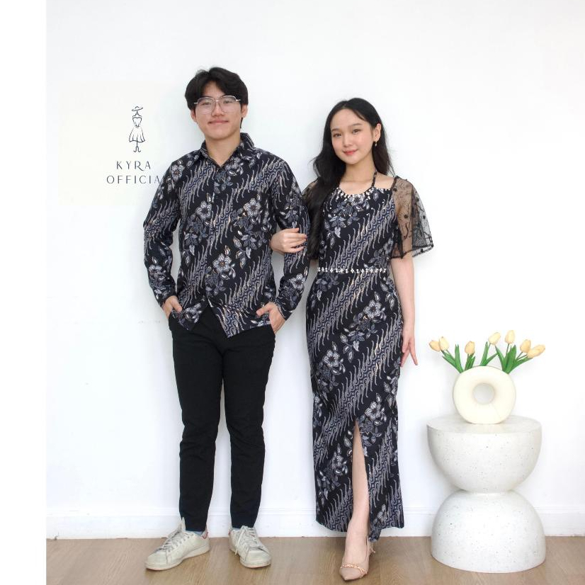 Jual [ KYRA ] DRESS MILANA BATIK (PREMIUM) / DRESS BATIK MODEL TERBARU 2025 / DRESS BATIK MODERN ...