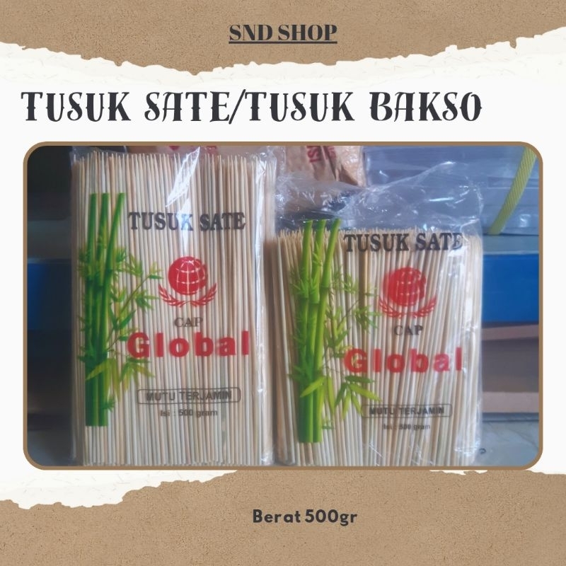 Jual Tusuk Bakso/Tusuk Sate/Cucuk untuk bakso berat 500gr | Shopee ...