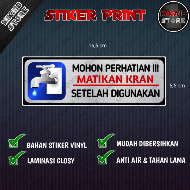 Jual STIKER MATIKAN KERAN AIR APABILA TIDAK DIGUNAKAN | Shopee Indonesia