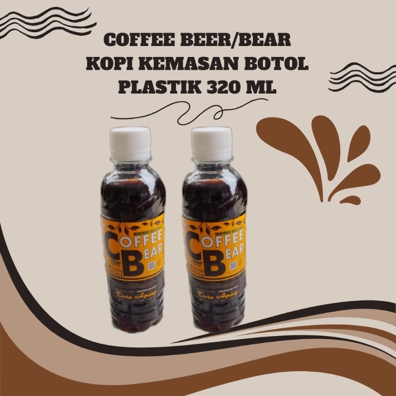 Jual COFFEE BEER/BEAR KOPI KEMASAN BOTOL PLASTIK 320 ML MINUMAN LIMUN ...
