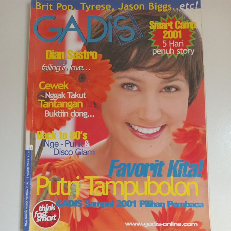 Jual Majalah Gadis Tahun 2001 Cover Kemenangan Putri Tampubolon | Shopee Indonesia