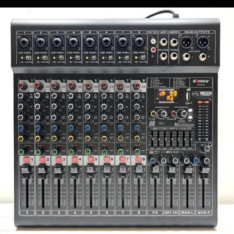 Jual Power mixer dB voice PFX 8 ORIGINAL 8channel | Shopee Indonesia