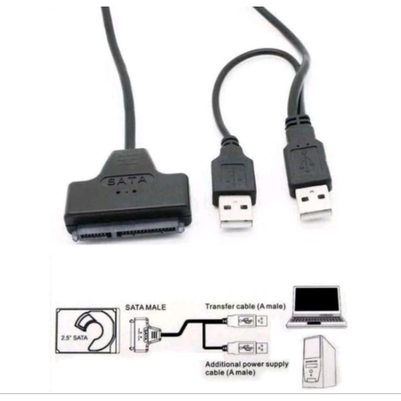 Jual adapter converter hardisk sata to usb HDD SSD adapter hardisk 2.5 inch laptop kabel cable ...
