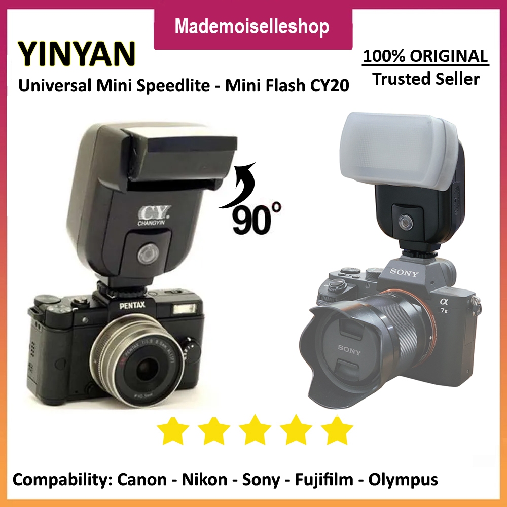 Jual Mini Flash Universal Cy-20 - CY20 For Dslr Mirrorless Prossumer Canon Nikon Sony Fujifilm ...