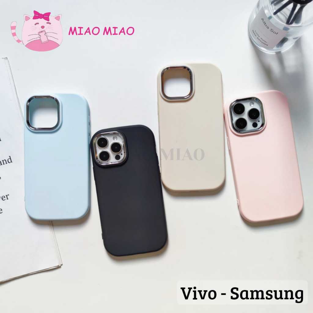Jual CASE FRAME CHROME OVAL POLOS UNTUK VIVO SAMSUNG Y12 Y15 Y17 Y16 ...