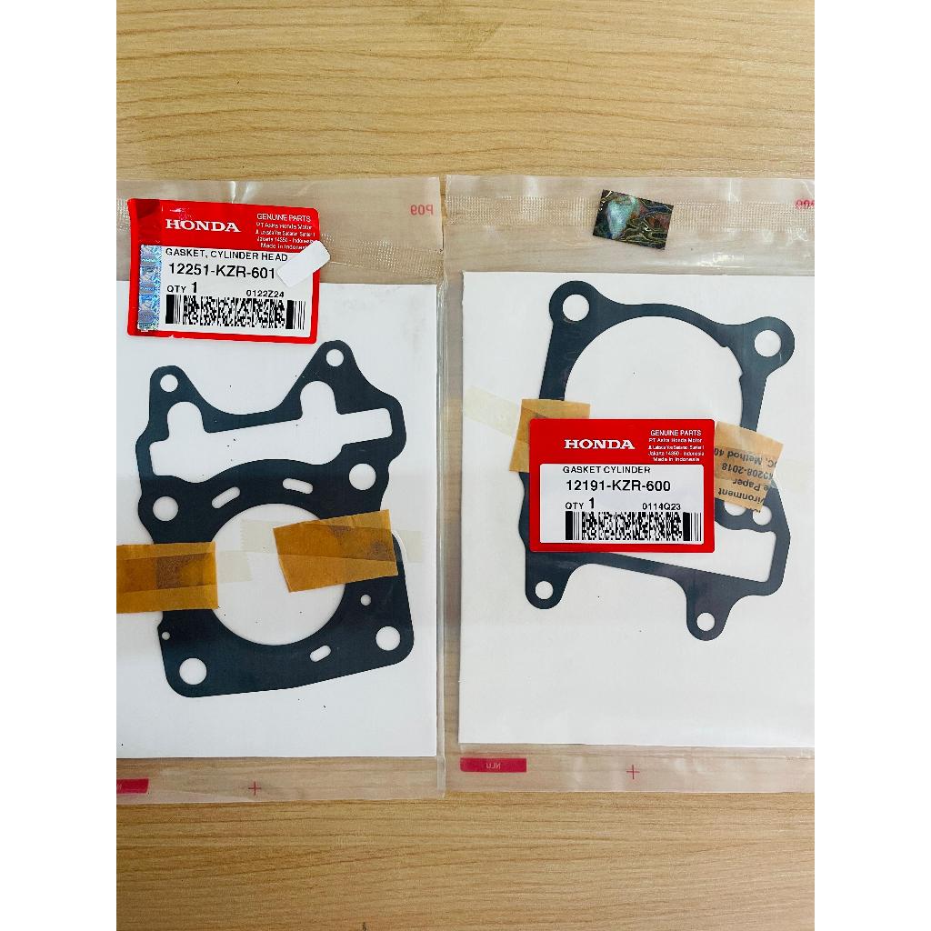 Jual Paking Perpak Kop Head & Paking Blok KZR / Gasket Cylinder Head & Gasket Cylinder Vario 125 ...