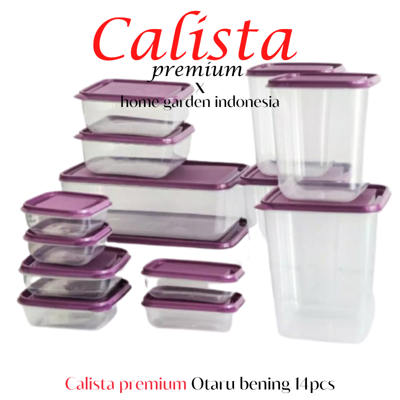 Jual FOOD KONTAINER CONTAINER SET TOPLES PLASTIK CALISTA OTARU BENING ...