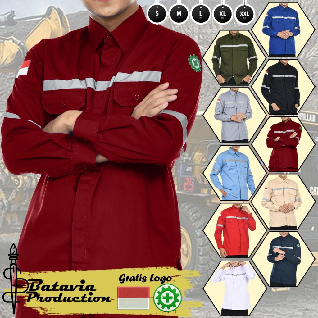 Jual Wearpack Safety K3 Proyek Tambang Baju Werpak Kemeja Sefti Werpack ...