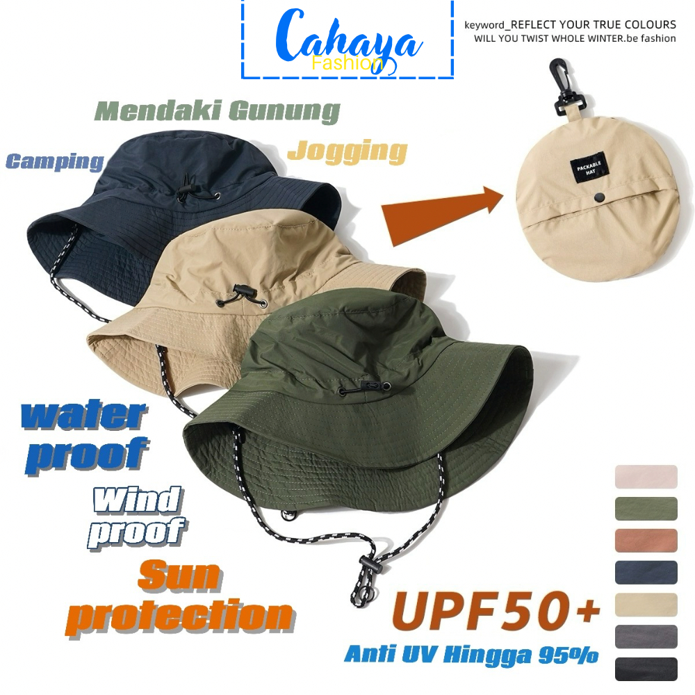 Jual Topi Wanita Topi Pria Topi Lipat Anti Uv Topi Manjing Mendaki ...