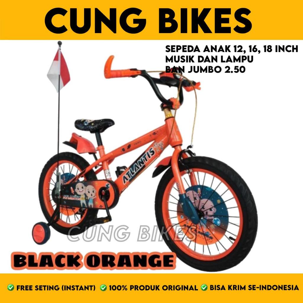 Jual Sepeda Anak Laki BMX Ukuran 16 Inch ATLANTIS TWINS Ban Jumbo usia ...
