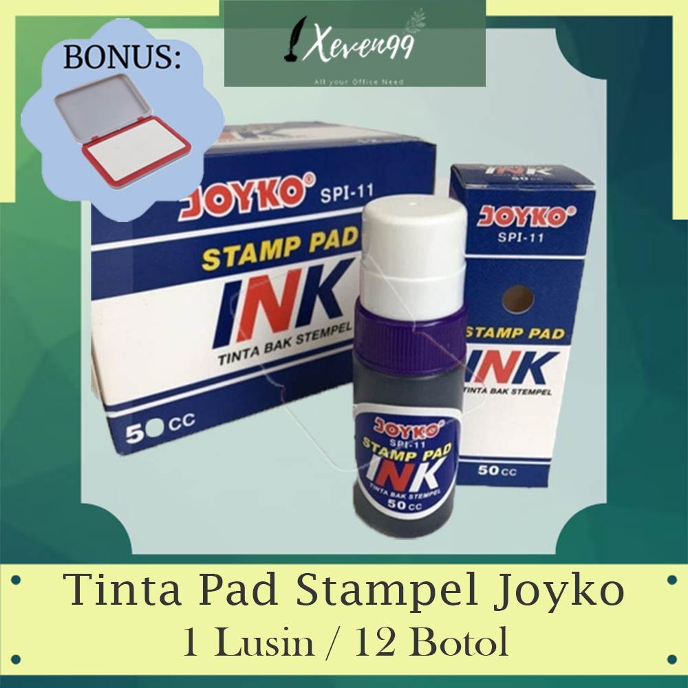 Jual Joyko Stamp Pad Ink Refill Tinta Stempel (1 lusin / 12 pcs ...