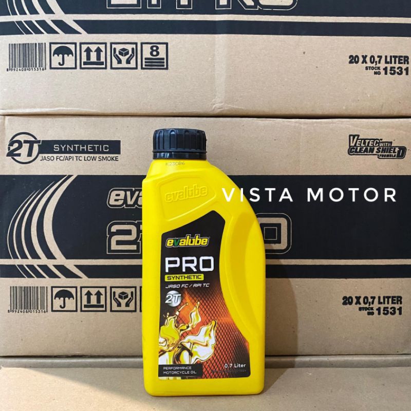 Jual 1 DUS = 20 BOTOL OLI EVALUBE 2T PRO 700ML OLI SAMPING | Shopee ...