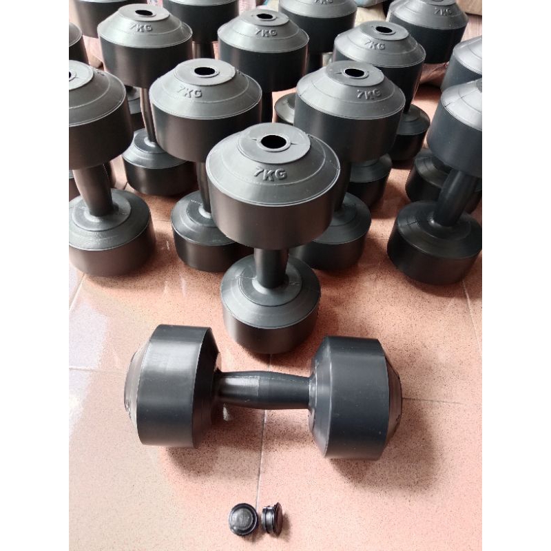 Jual Barbel Plastik Kosongan 7 KG/Barbel Plastik Tanpa isi Termurah 7 ...