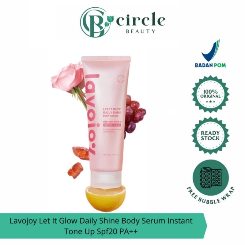 Jual (Ready) Lavojoy Let it Glow Daily Shine Body Serum Instant Tone Up SPF 20 PA++ 180ml / Body ...