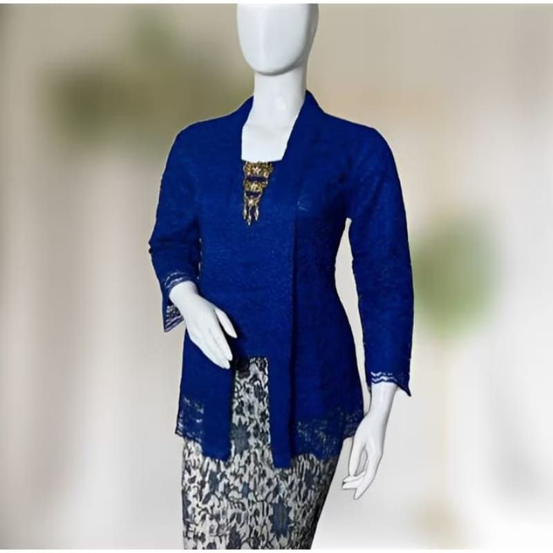 Jual Setelan Kebaya Modern Kutubaru Brokat Atasan Kebaya Lengan Panjang Baju Kondangan Dan ...