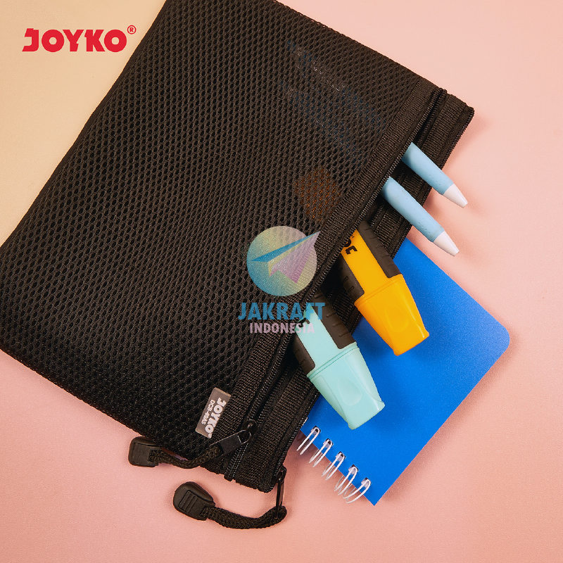 Jual (1 Pcs) Document Bag Jaring Zipper JOYKO DCB-49 A5 Busa Foam Empuk Hitam Buku Tulis SiDU ...
