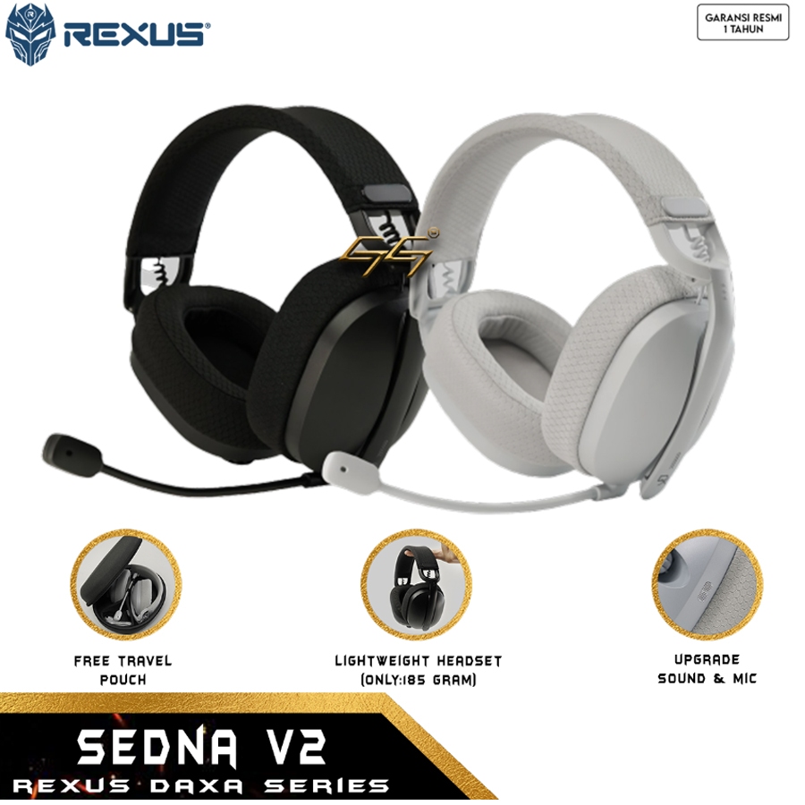 Jual Rexus Daxa Sedna V2 SL1 SL-1 Bluetooth Headset Gaming Wireless ...