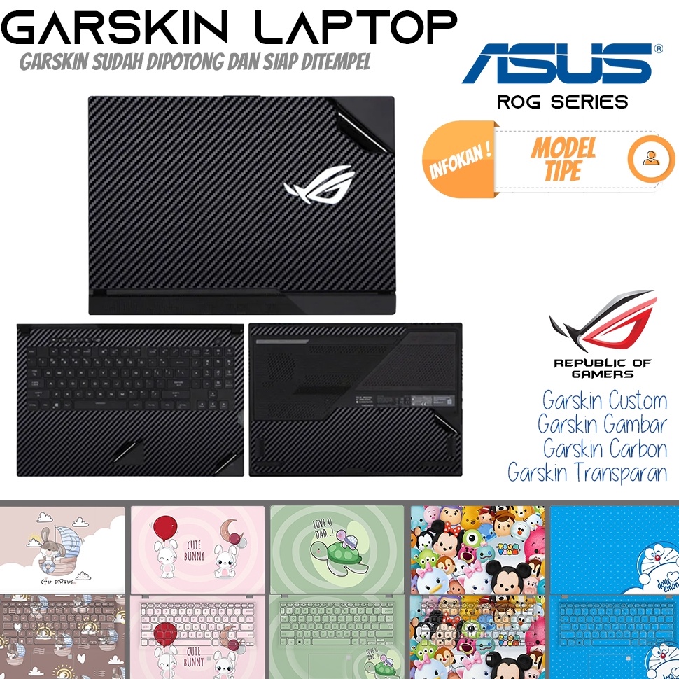 Jual Garskin Laptop Asus ROG TUF Garskin Laptop FullBody Skin Laptop ...