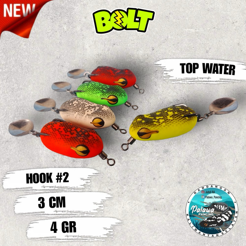 Jual Softfrog Bolt Si jalang Lure Casting Gabus 3 cm | Shopee Indonesia