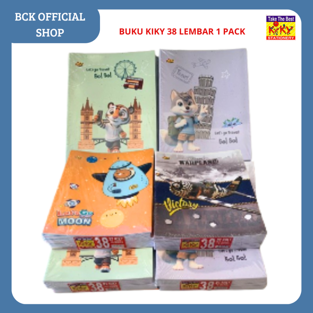 Jual Buku Tulis Kiky Buku Tulis Sekolah Kiky 38 (PACK) | Shopee Indonesia