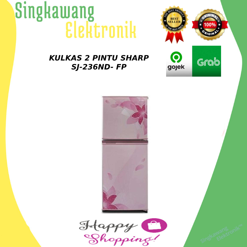 Jual KULKAS 2 PINTU SHARP SJ-237 ND- FP | Shopee Indonesia
