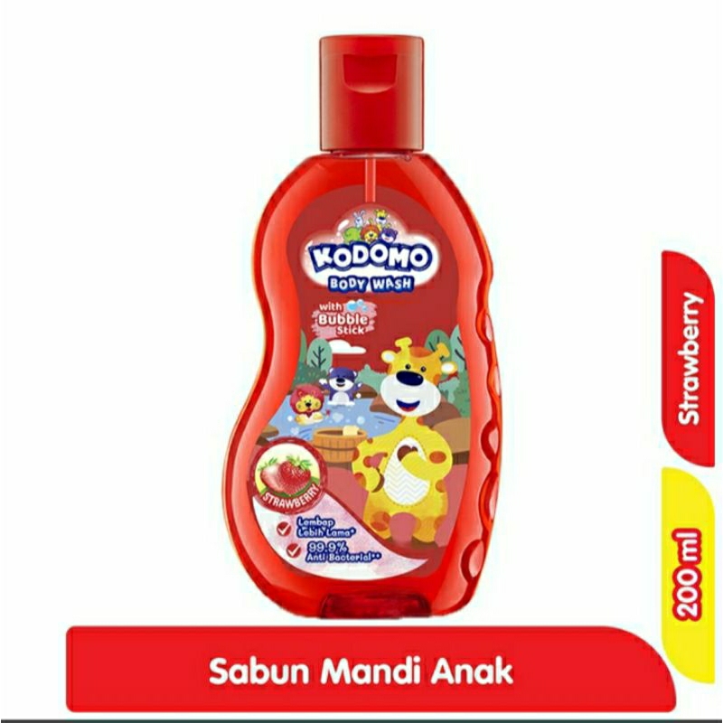 Jual Kodomo Kids Sabun Mandi Anak Strawberry Botol 200 ml | Shopee Indonesia