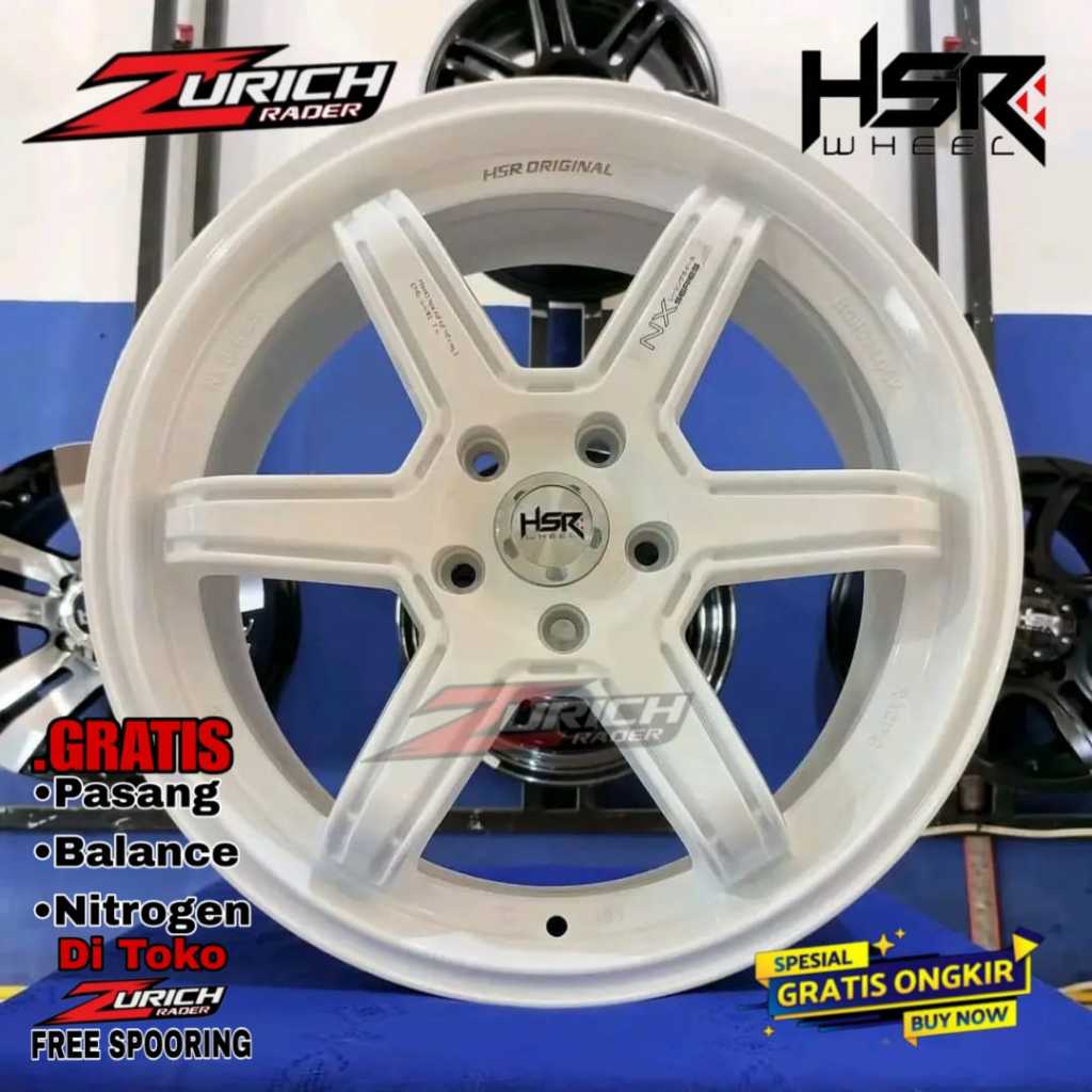 Jual Velg Racing TE37 Ring 18 HSR MINAS R18 Lebar 8 Pcd 5X114 ET40 White Mobil Innova Xpander ...