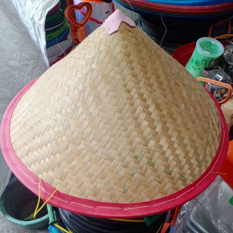 Jual topi caping bambu diameter +/- 40 cm | Shopee Indonesia