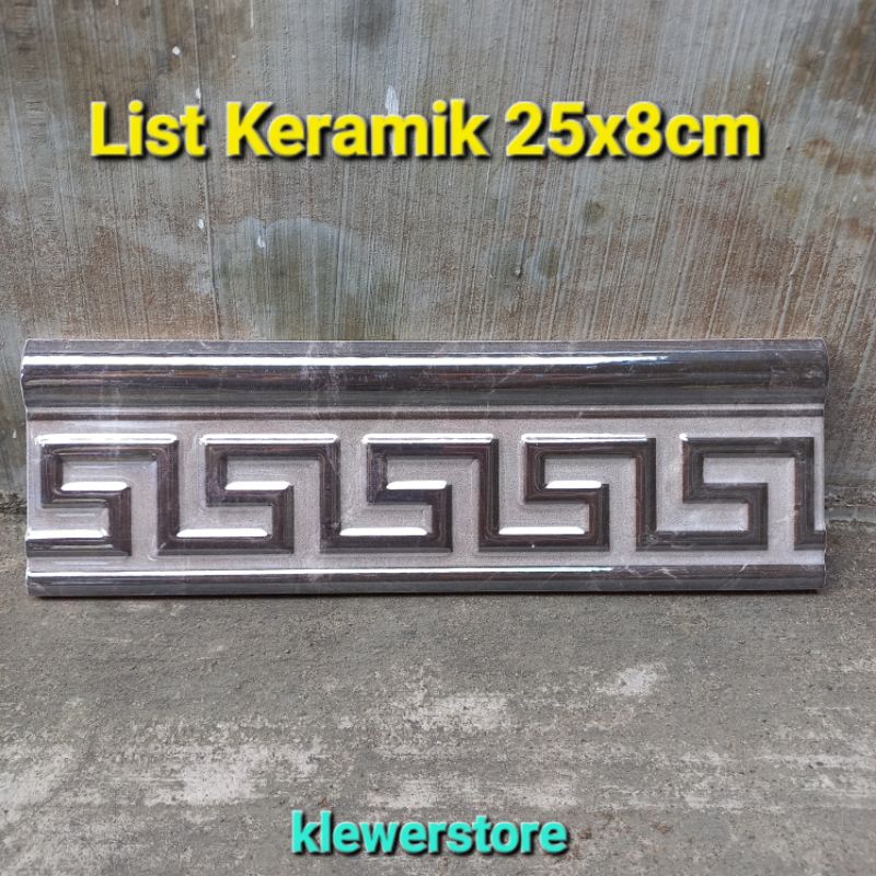 Jual List keramik dinding ukuran 25cm / list dapur / list dinding kamar ...