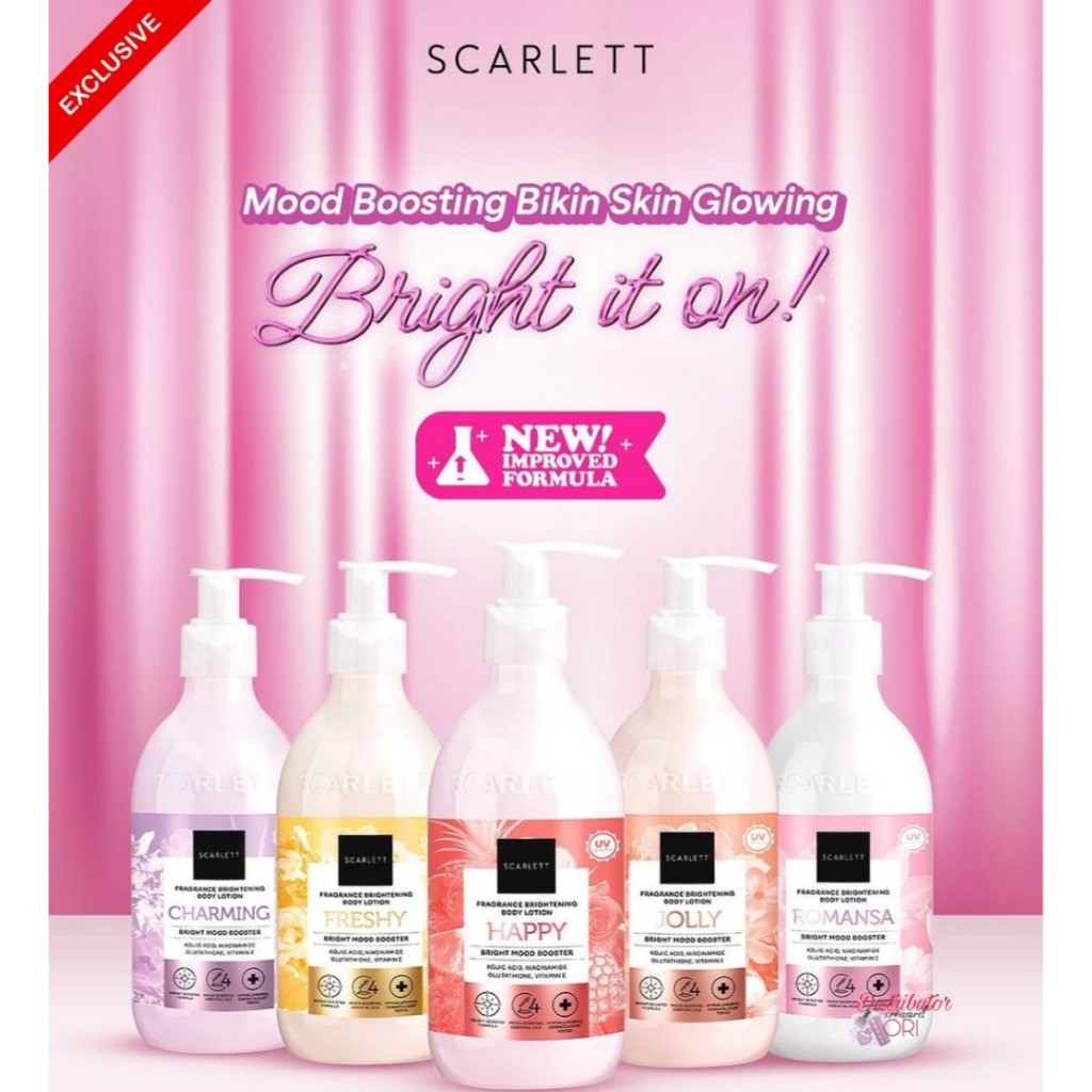 Jual SCARLETT WHITENING NEW! FRAGRANCE BRIGHTENING BODY lOTION BRIGHT ...