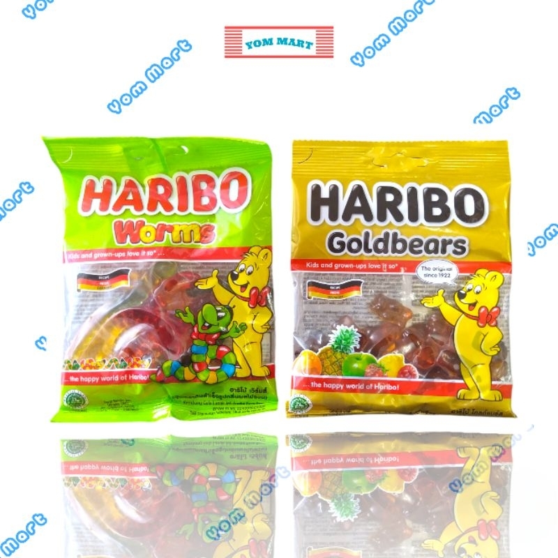 Jual HARIBO PERMEN GUMMY JELLY GOLDBEAR DAN HARIBO WORM 80G | Shopee ...