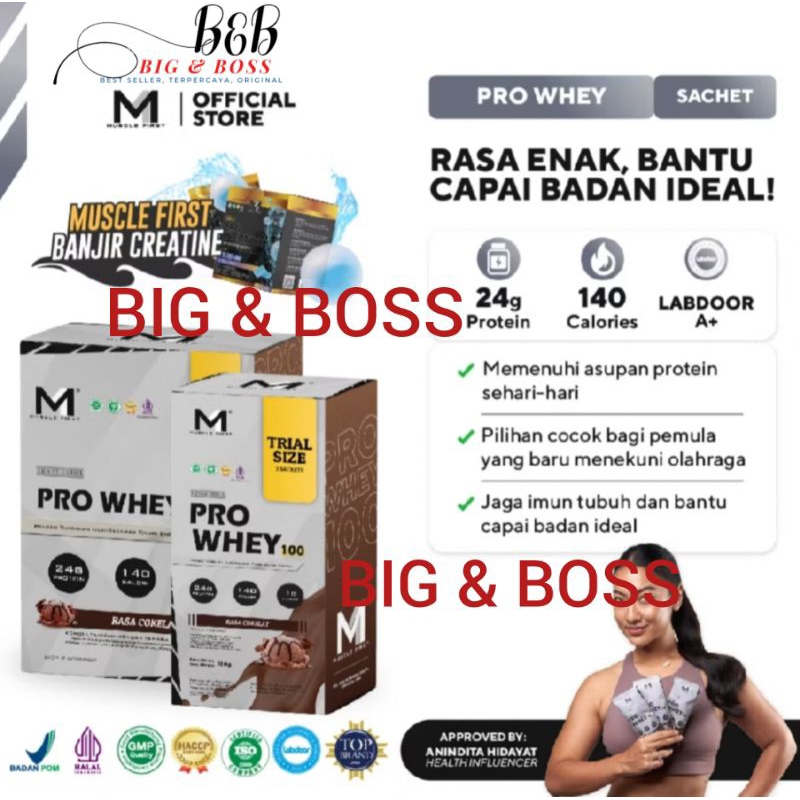 Jual M1 Pro Whey Protein 100 12S Box Musclefirst | Shopee Indonesia