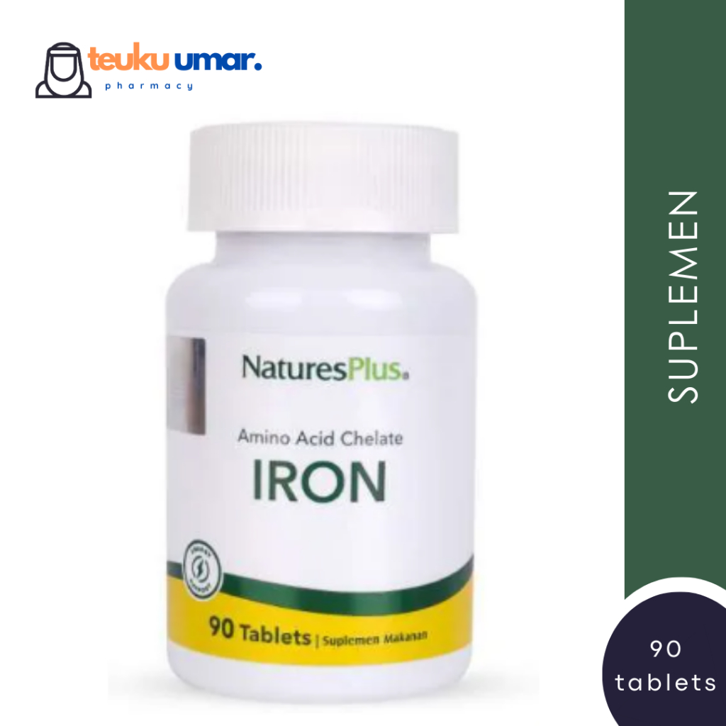 Jual [Vitamin Zat Besi] Natures Plus Iron Isi 90 Tablet | Mengatasi ...
