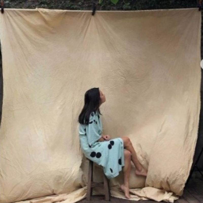 Jual background studio foto muslin cream uk4x6m | Shopee Indonesia