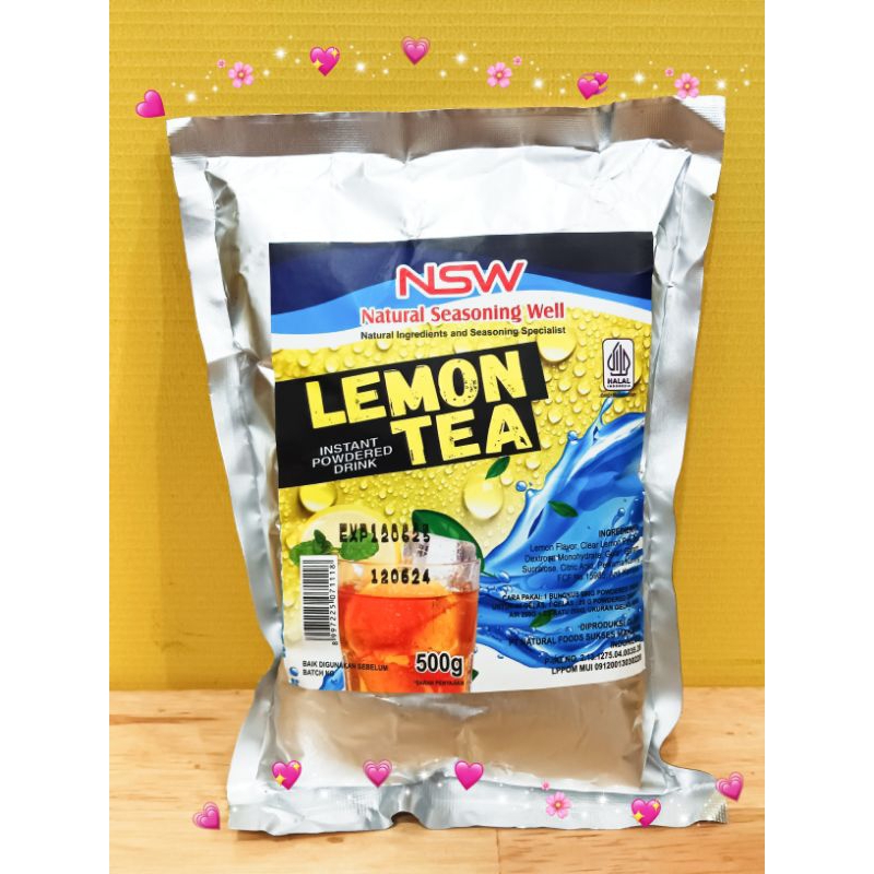 Jual NSW BLED BUBUK PREMIUM MINUMAN RASA LEMON TEA 500GR/ BUBUK INSTAN ...