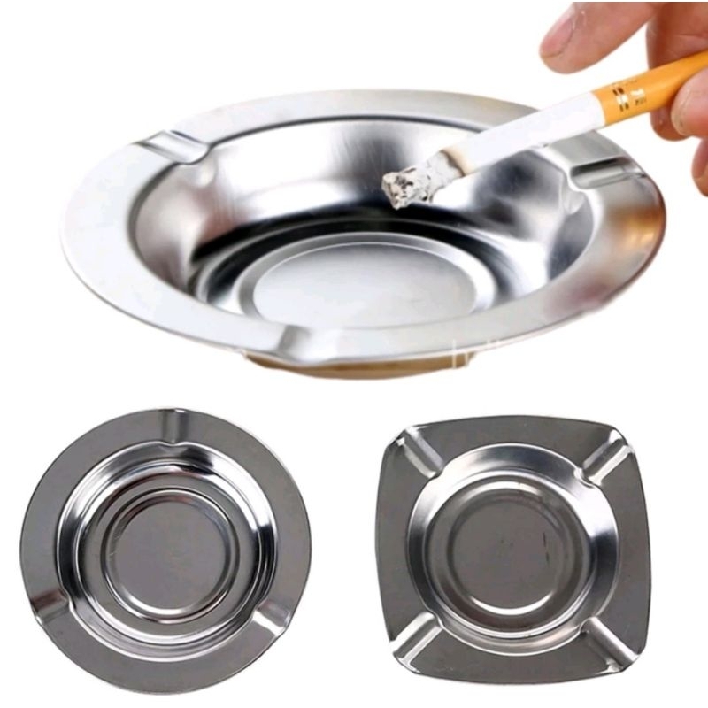 Jual TERMURAH ASBAK ROKOK STAINLESS STEEL/MANGKOK TEMPAT ABU ROKOK ...