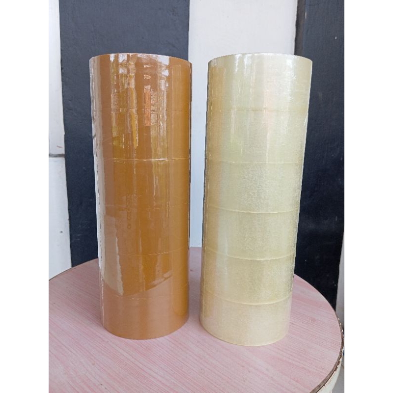 Jual Lakban 45mm 100yard ekonomis 1slop isi 6pcs | Shopee Indonesia