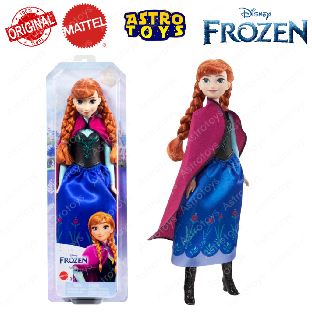 Jual Disney Mattel Anna Frozen Toys Fashion Doll with Blue Dress ...