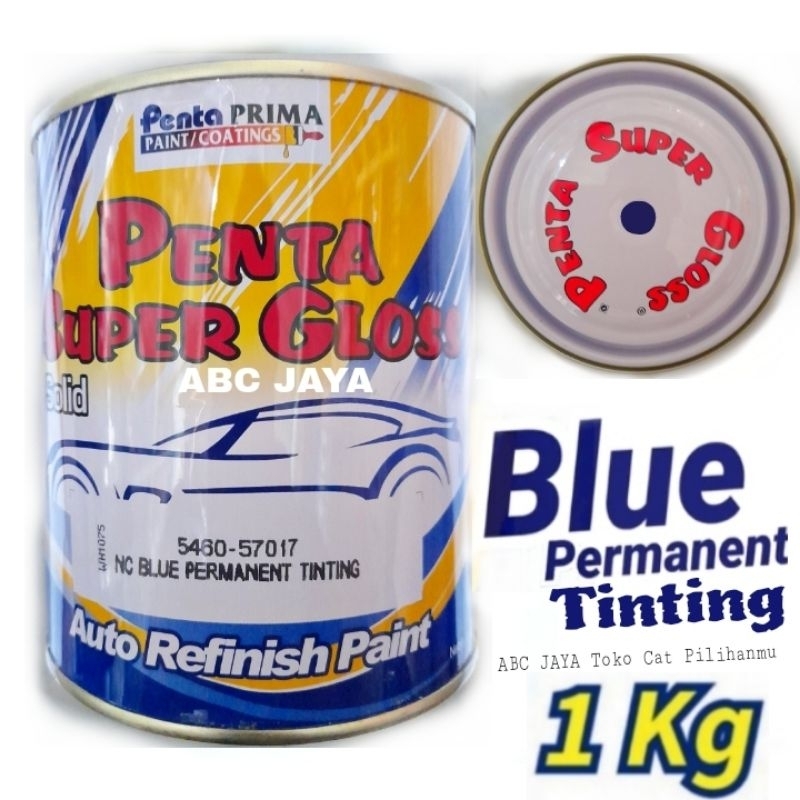 Jual Cat Penta Super Gloss 5460-57017 NC Blue Permanent Tinting 1Kg Biru Permanen Tingting Solid ...