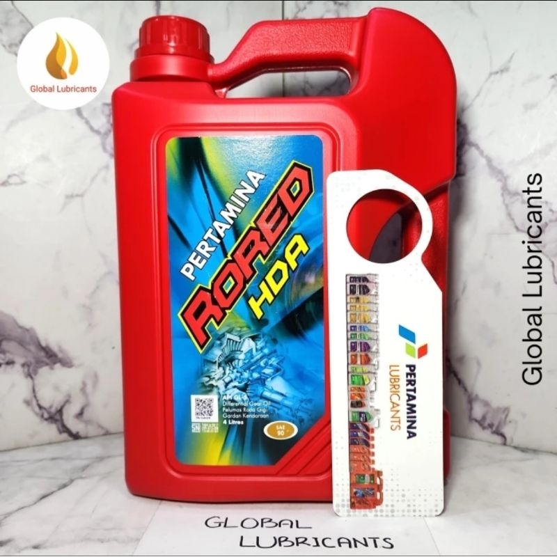 Jual Pertamina Rored HDA 90 GL-5 4 Liter (Oli Transmisi Manual Gardan ...